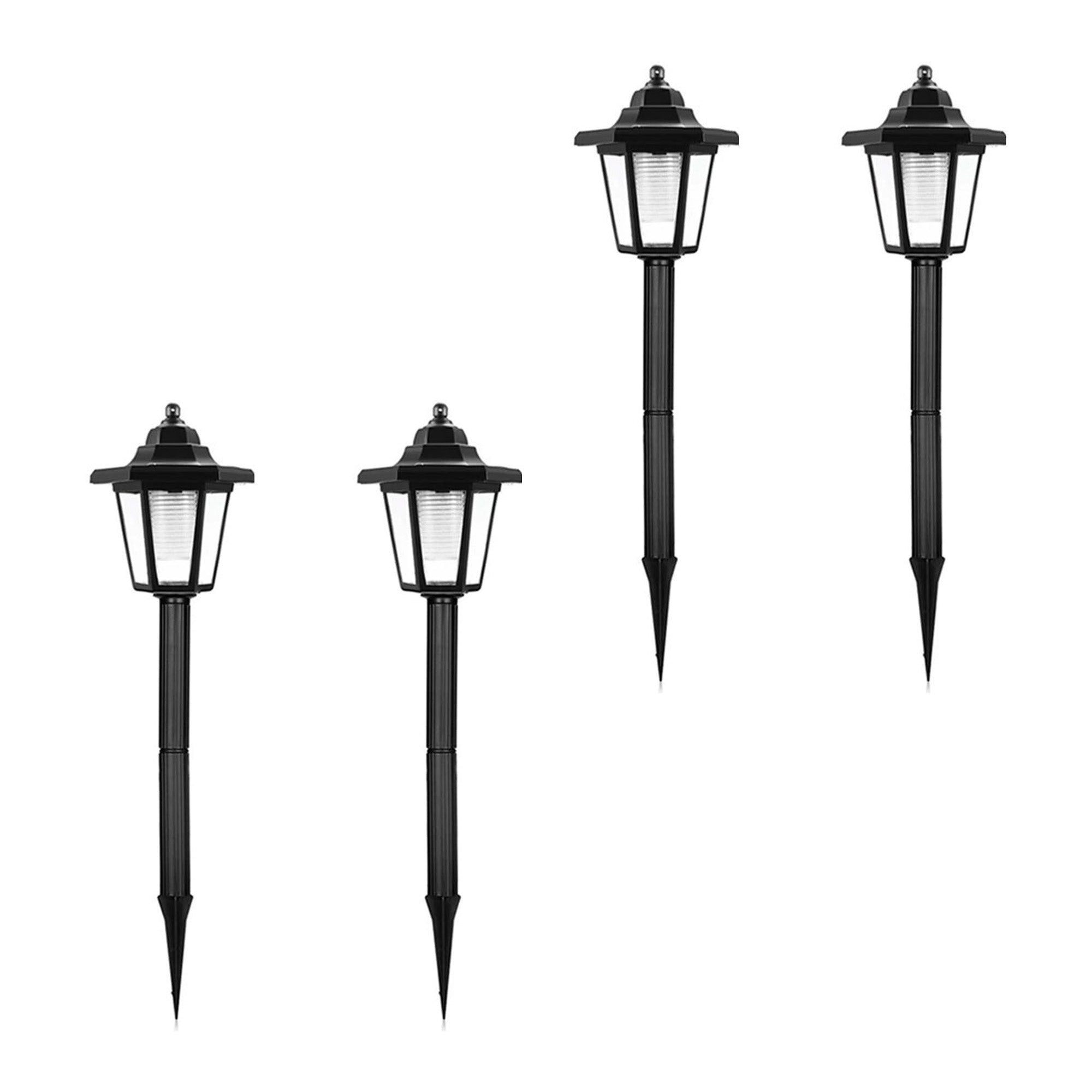 Solar Lantern Post Light Set of 4