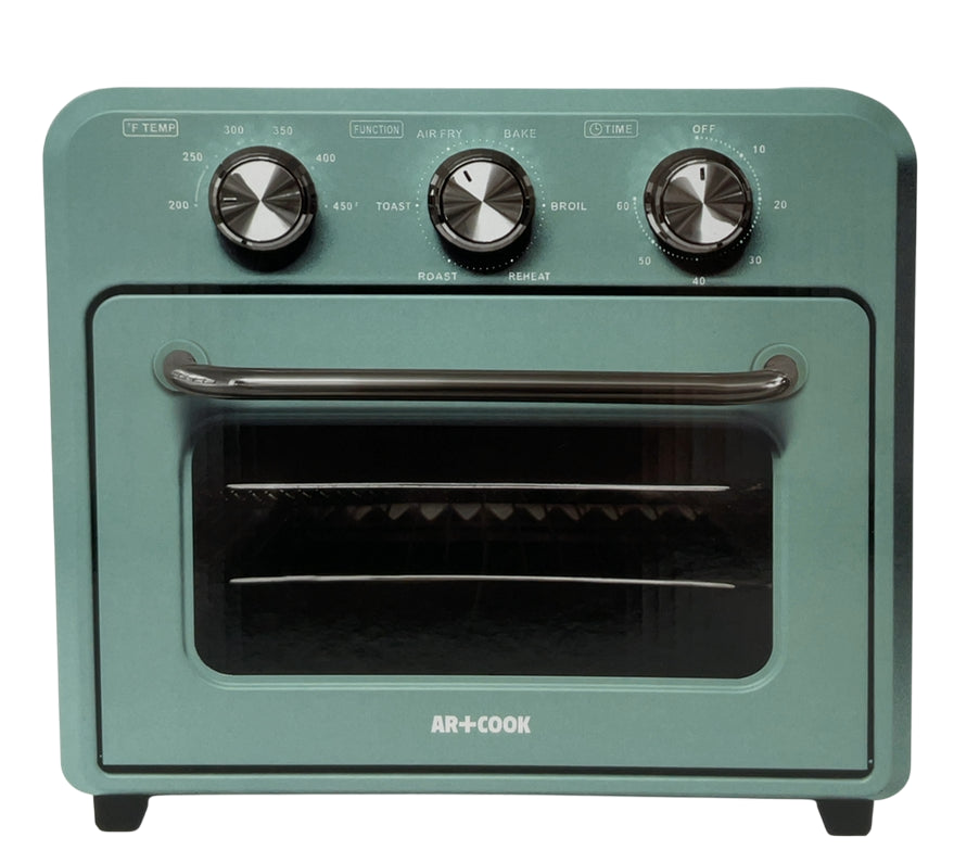 AR + COOK 17 Qt Capacity Air Fryer Oven, Aqua Blue